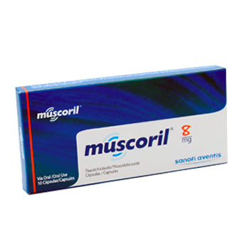 MUSCORIL 8 mg x 10 capsulas | Aliviomeds
