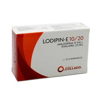 LODIPIN E 10/20 mg x 30 tabletas | Aliviomeds