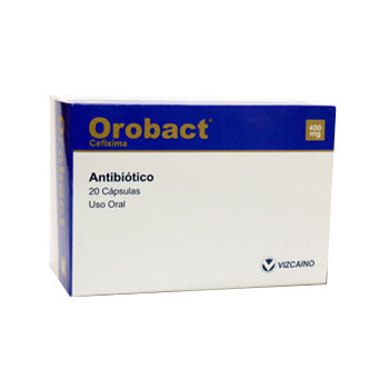 OROBACT 400 mg x 20 CAPSULAS | Aliviomeds