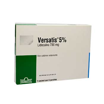 VERSATIS 5% PARCHES 5% x 5 parches | Aliviomeds