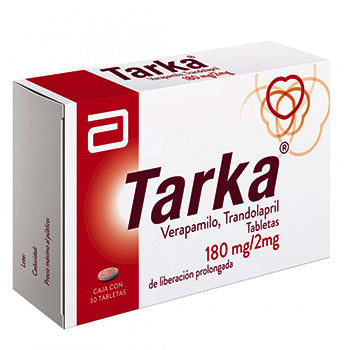 TARKA 180/2 mg x 15 grageas | Aliviomeds