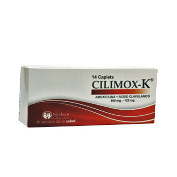 CILIMOX-K 500 mg/125 mg x 14 TABLETAS | Aliviomeds