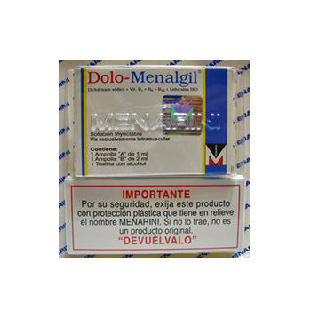 DOLO MENALGIL x 1 AMPOLLAS -11216 | Aliviomeds