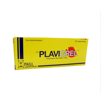 PLAVIGREL 75 mg x 20 TABLETAS REC. (111064) | Aliviomeds