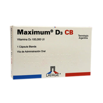 MAXIMUM D3 CB 100,00 UI. x 1 CAPSULA -5091 | Aliviomeds