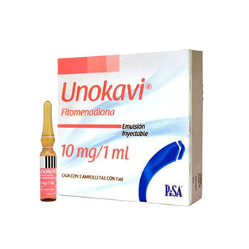 UNOKAVI 10 mg x 5 ampollas | Aliviomeds