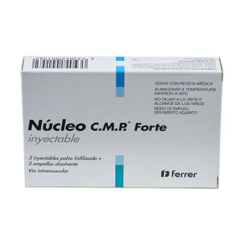 NUCLEO C.M.P. FORTE SOLUCION INYECTABLE 10 mg/6 mg CAJA CON 3 | Aliviomeds