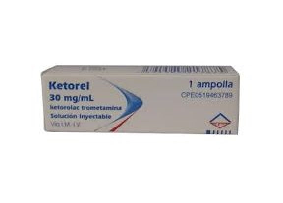 Ketorel 30mg x 1 Ampolla - Solución Inyectable | Aliviomeds