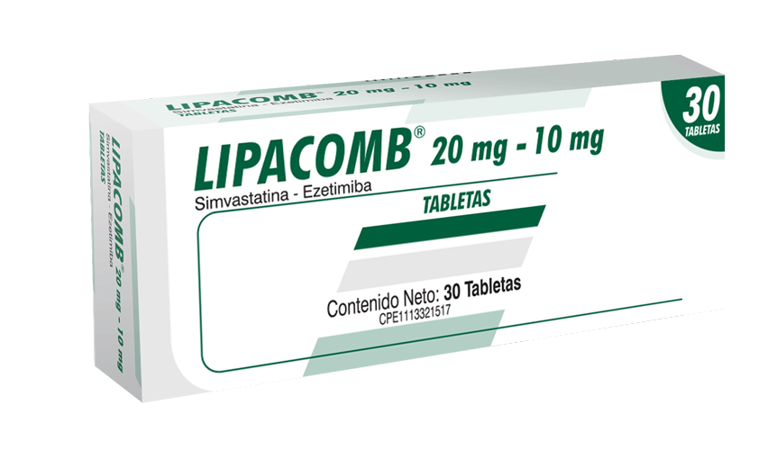 Lipacomb 20mg-10mg x 30 Tabletas | Aliviomeds
