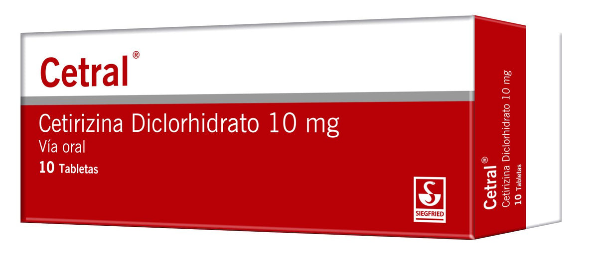 Cetral 10mg x 10 Tabletas | Aliviomeds